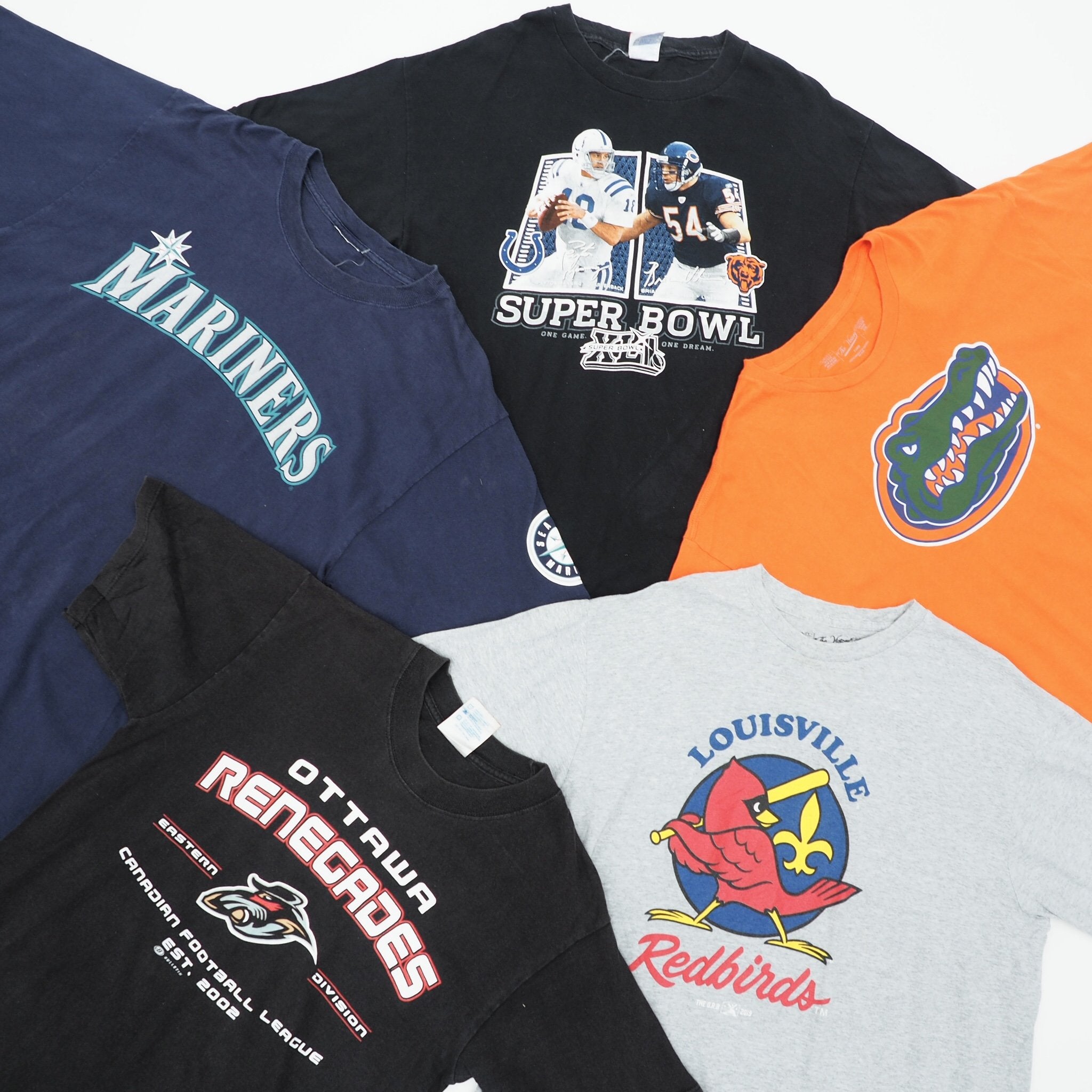 Vintage US Sport/College T-Shirts - 50 Pieces – Rag King Vintage Wholesale